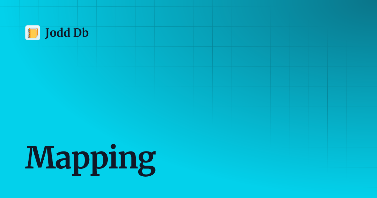 Mapping | Jodd Db